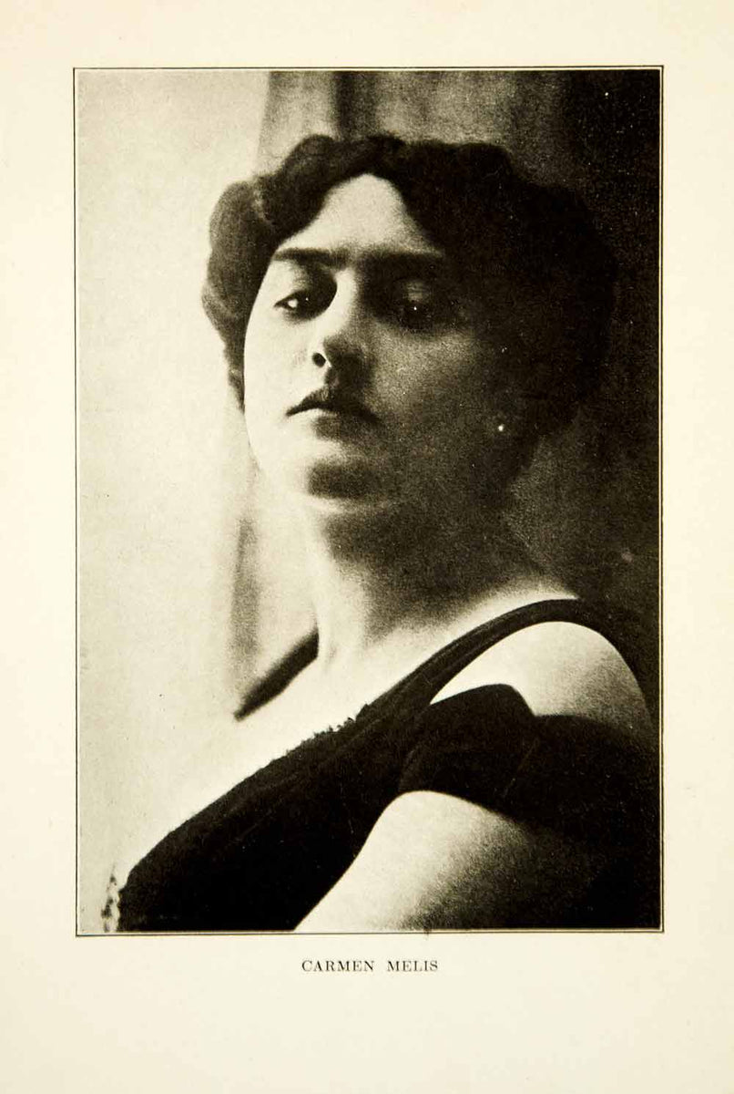 1912 Print Carmen Melis Portrait Italian Soprano Operatic Singer Music ...