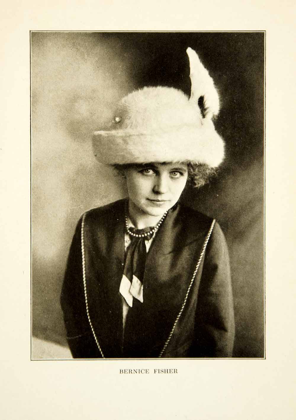 1912 Print Bernice Fisher Portrait Soprano Singer Music Boston Opera H ...