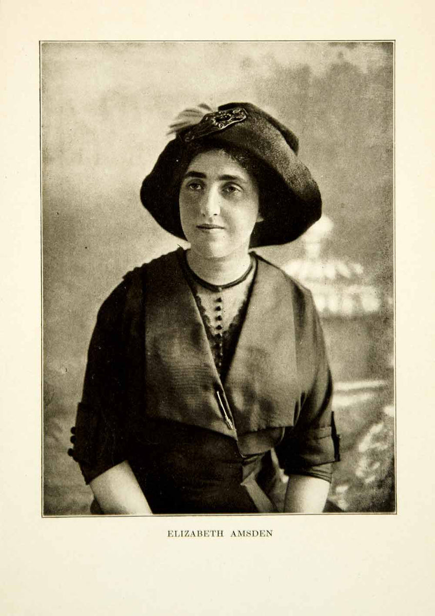 1912 Print Elizabeth Amsden Portrait Soprano Singer Music Boston Opera ...