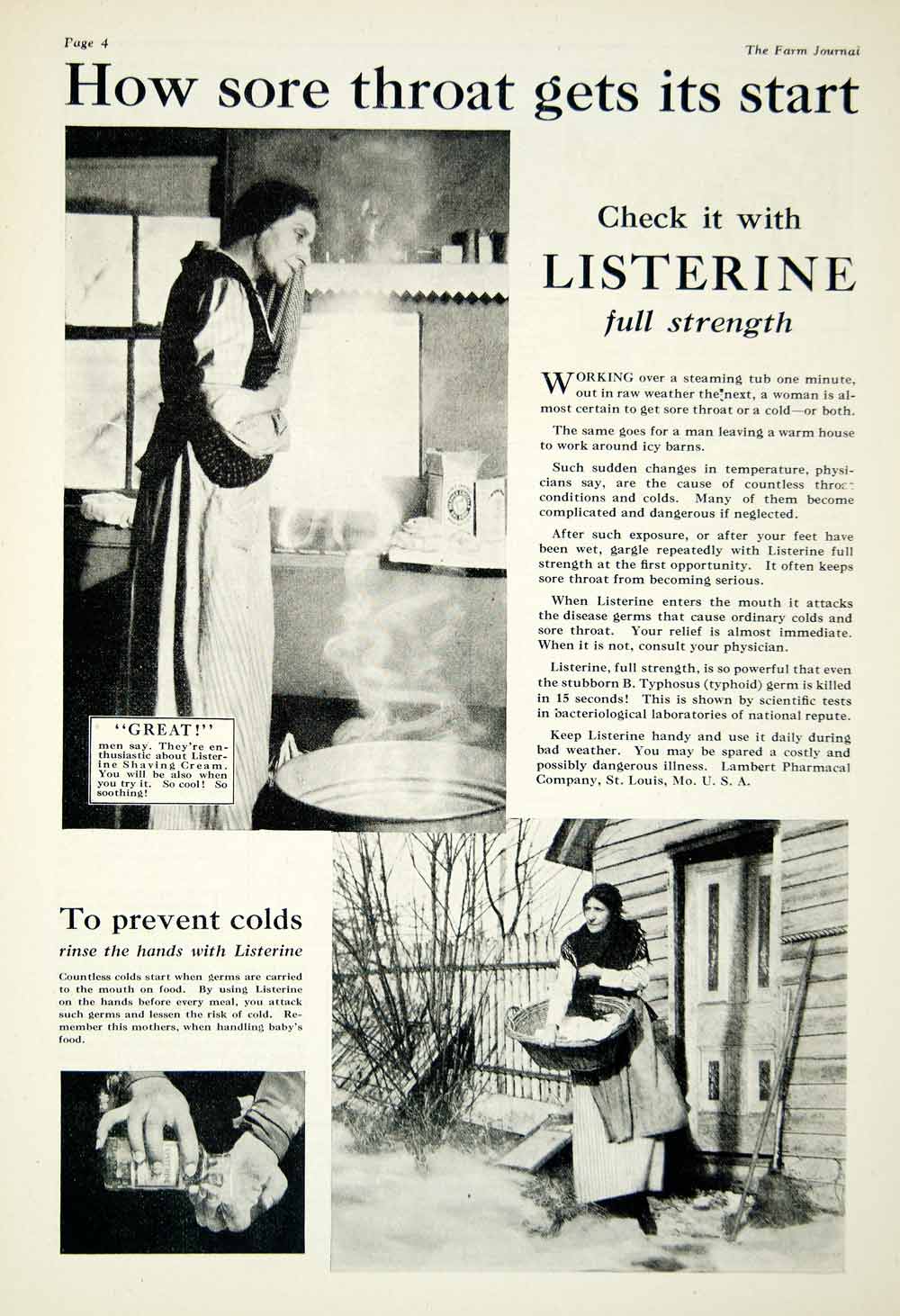 Listerine Mouthwash 1920s