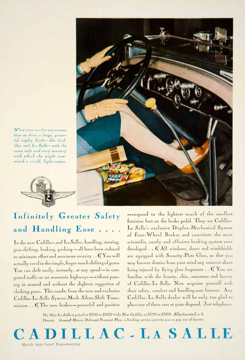 1929 Ad Cadillac La Salle Car Automobile Classic Collector Roaring Twe ...