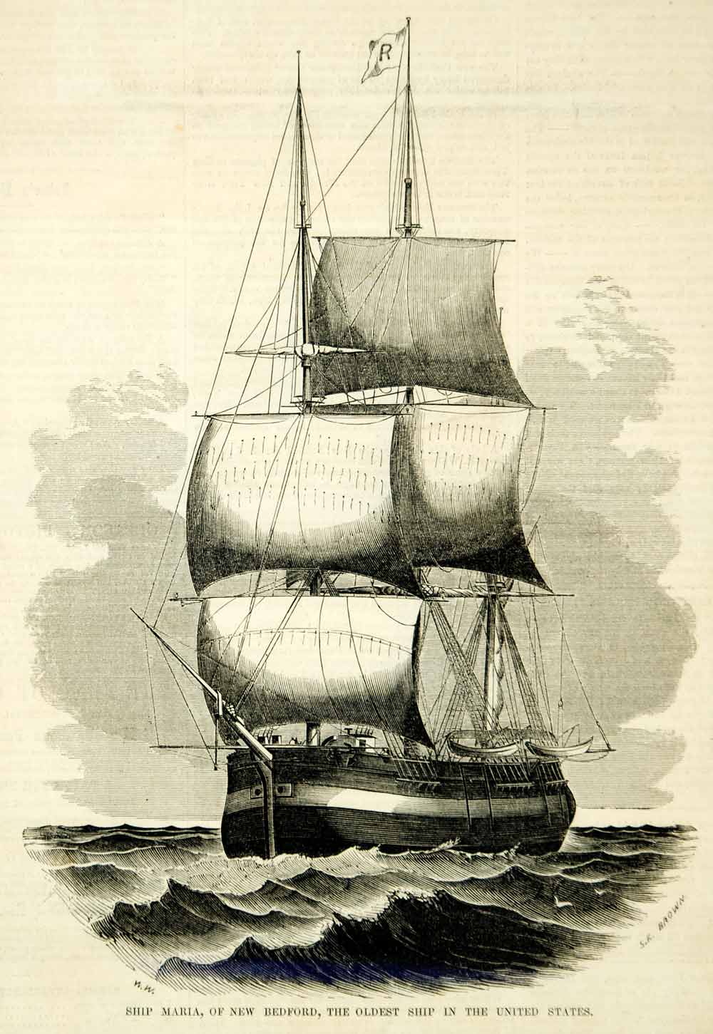 Wooden Whaling Ship