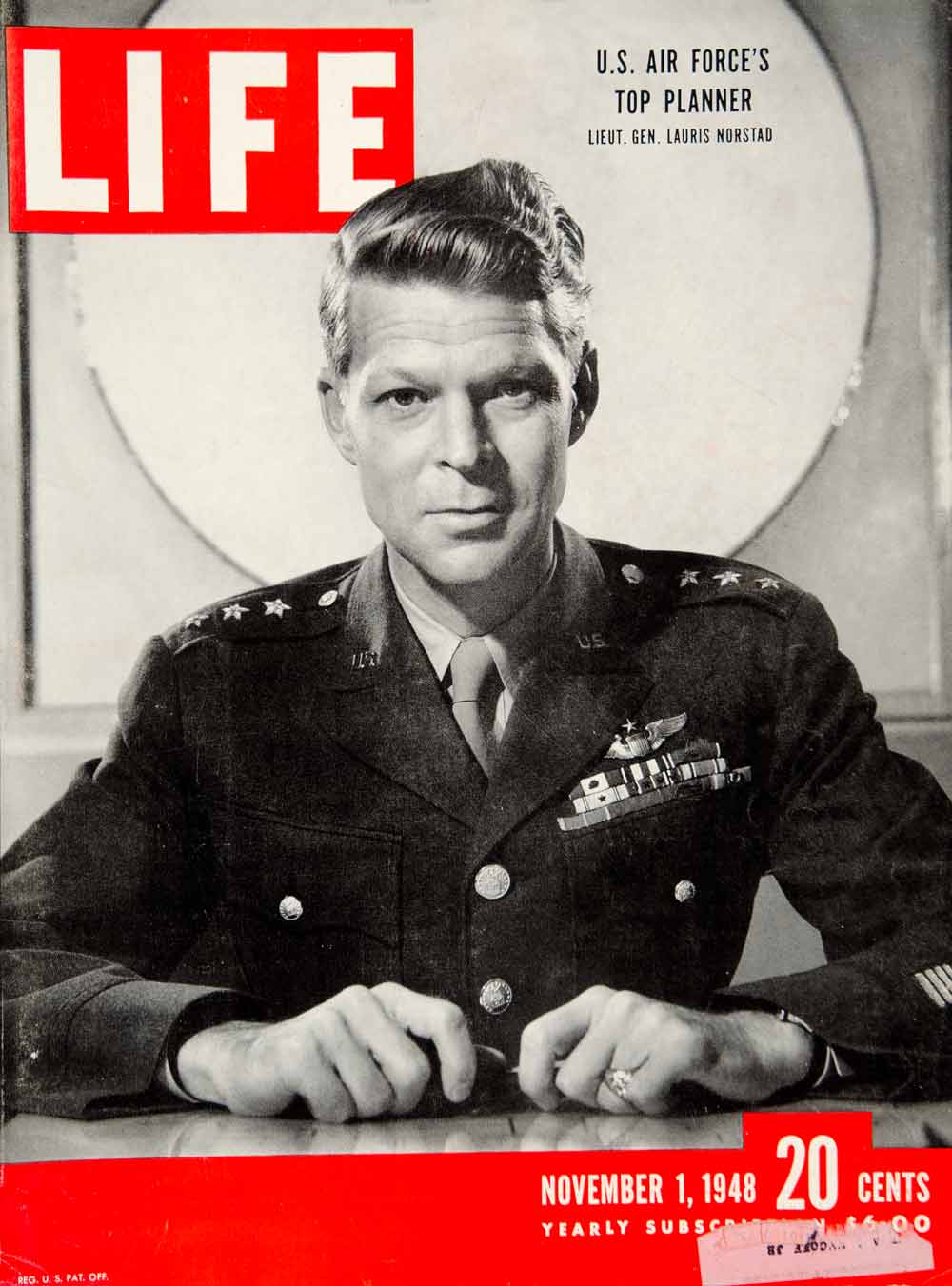 1948 Cover LIFE Lauris Norstad U S Air Force Lieutenant General Philip ...