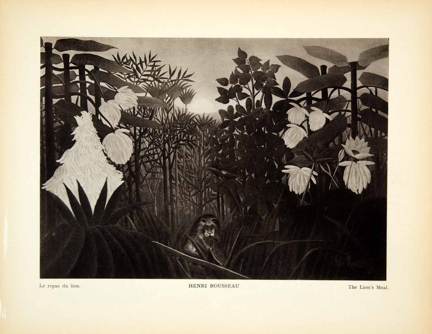 Henri Rousseau Animals