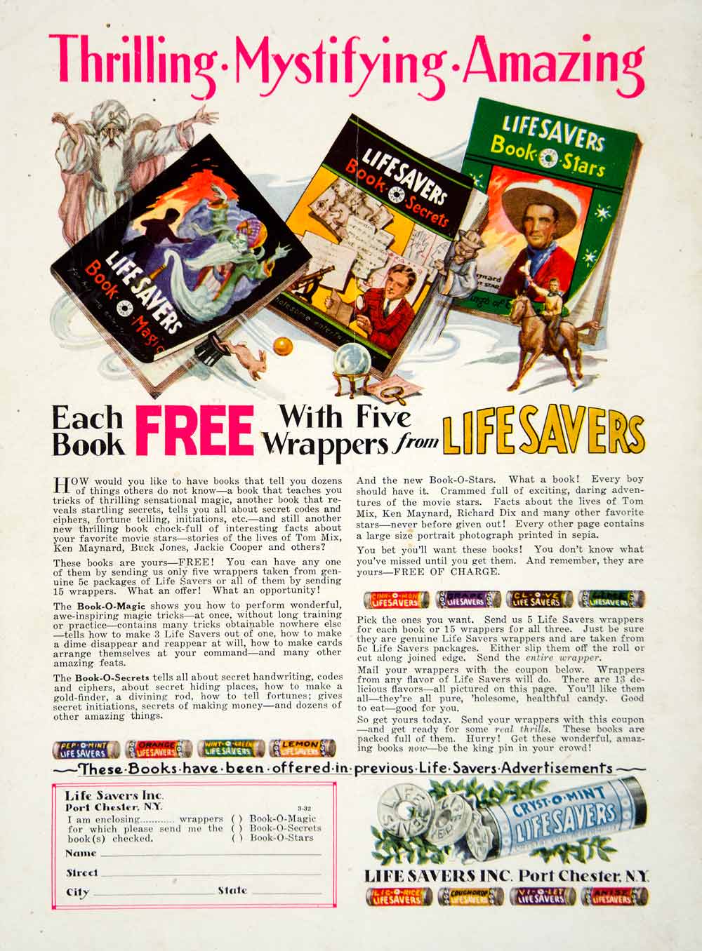 Vintage Lifesavers Candy Book