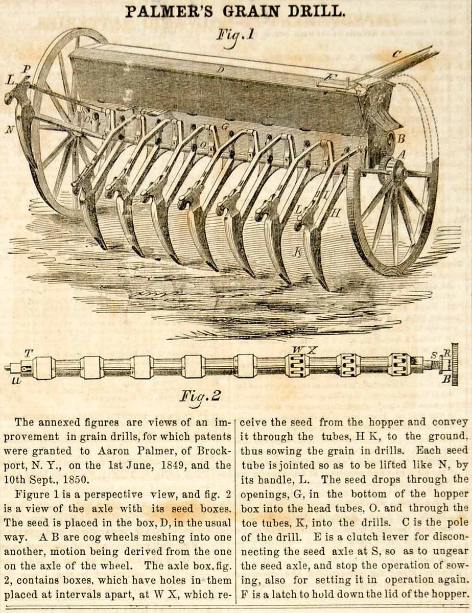 Old Fashioned Seed Drill For Sale.Vintage Seed