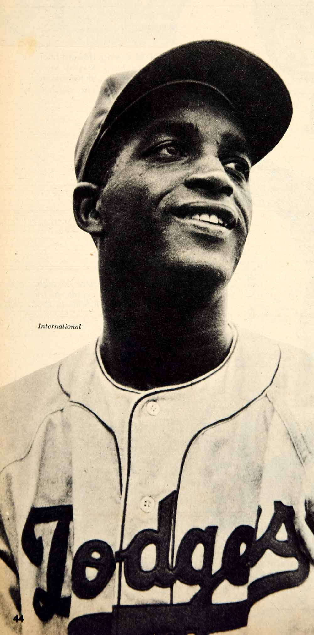1953 Rotogravure Portrait Joe Black Pitcher MLB Baseball Player Brookl ...