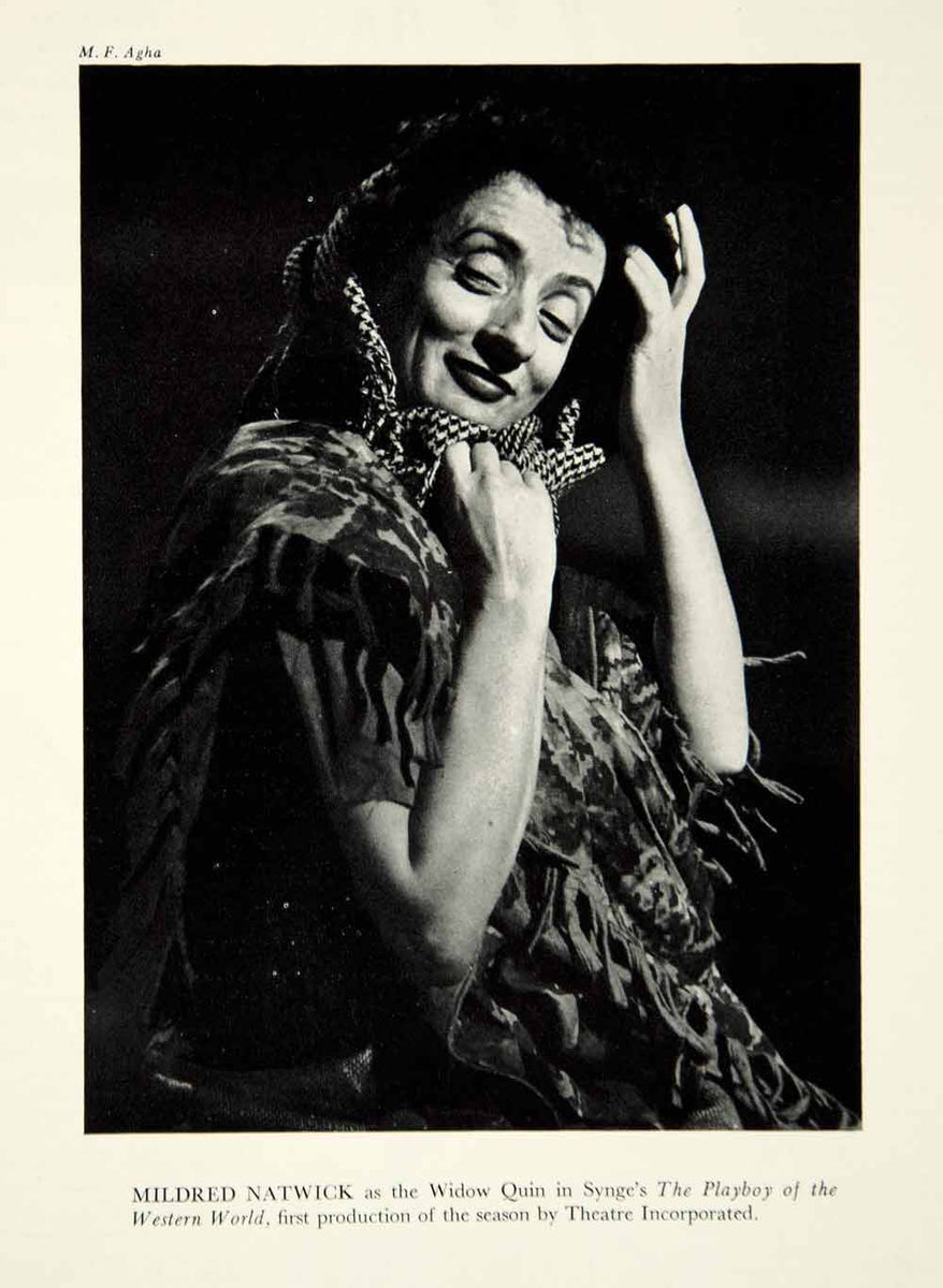 1946 Print Mildred Natwick Actress Widow Quin Playboy Western World Sy ...