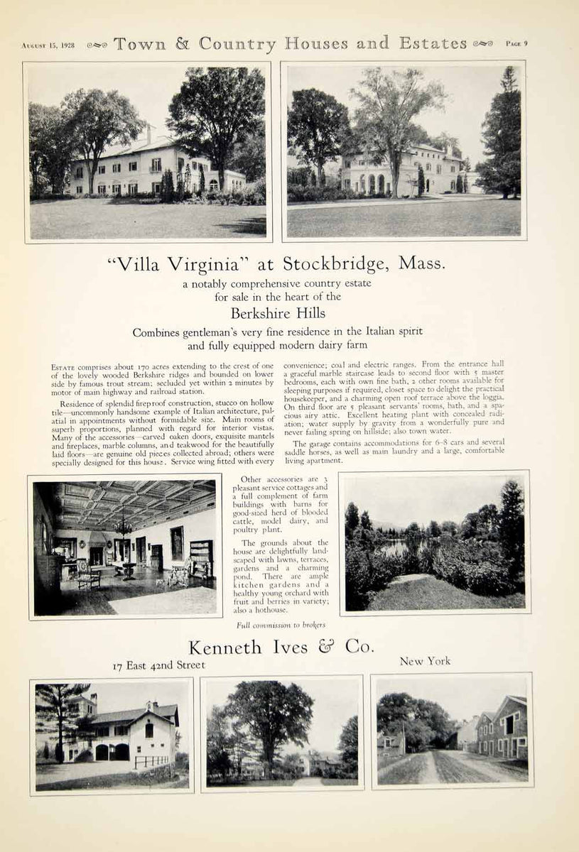 1928 Ad Kenneth Ives Company New York City Architecture Building Berks ...