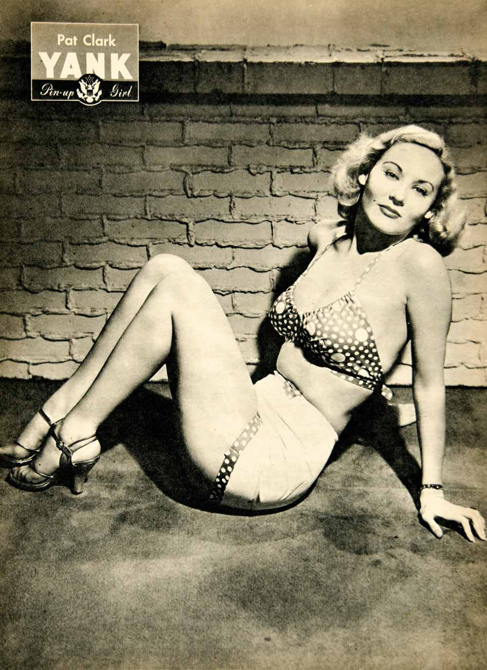 1945 Print World War II Pinup Girl Pat Clark Yank Army Weekly Magazine – Period Paper Historic ...